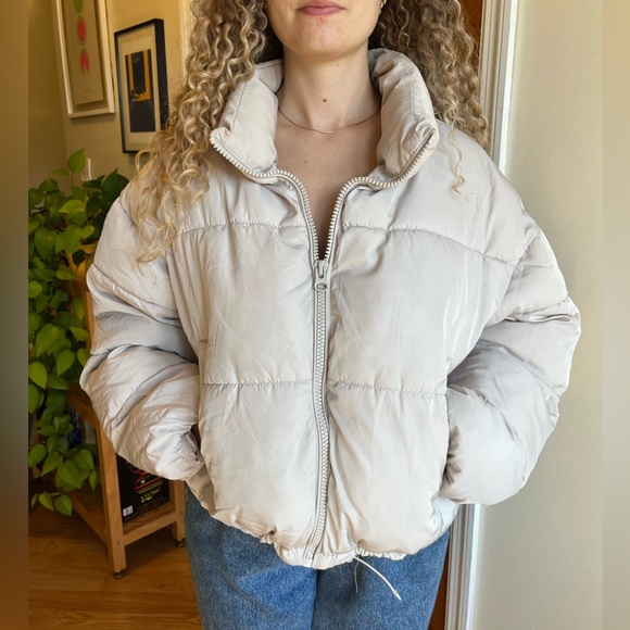 Jackets & Coats | Puffy Jacket Off White | Poshmark